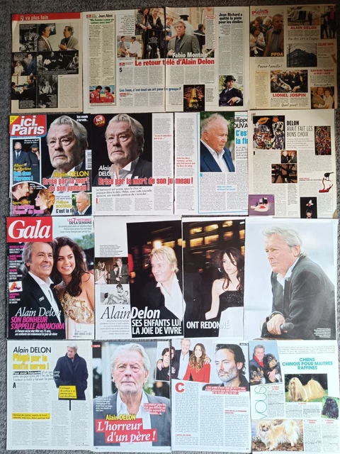 ALAIN DELON - Coupures De Presse Clipping lot 5 EUR 5,00 - PicClick FR