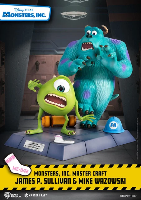 BEAST KINGDOM DISNEY Pixar Monsters Inc. Sulley and Mike Master Craft ...