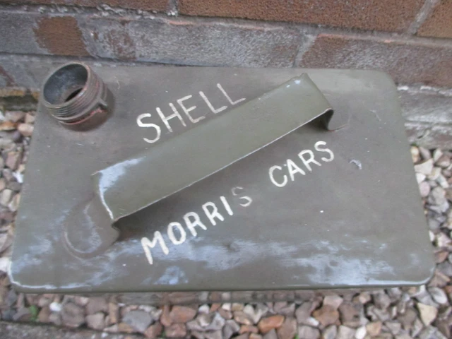 SHELL FOR MORRIS Cars 2 Gallon Petrol Fuel Oil Can Tin Classic Car £156 ...