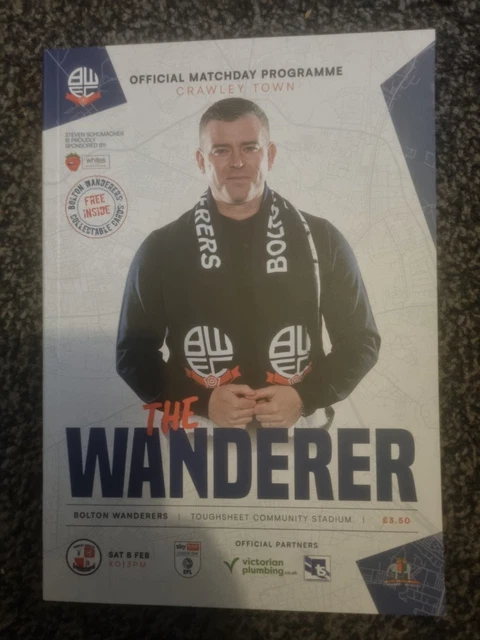 BOLTON WANDERERS FOOTBALL Programmes 24/25 Bolton Vs Crawley Town £1.00 ...