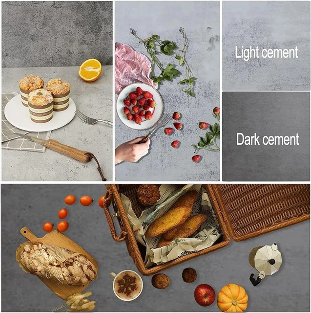 5 PCS 10 Pattern Boards Photo Backdrop 40 x 40 cm for Flat Lay or Food ...