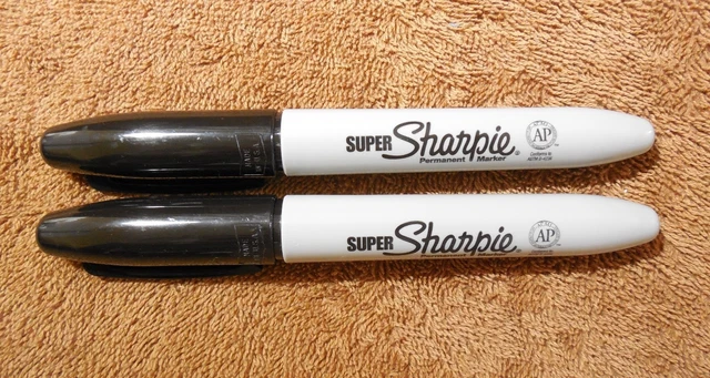 SUPER SHARPIE, X2, Black, fine, 33001, Super(Ink+Tuf-Pt ...