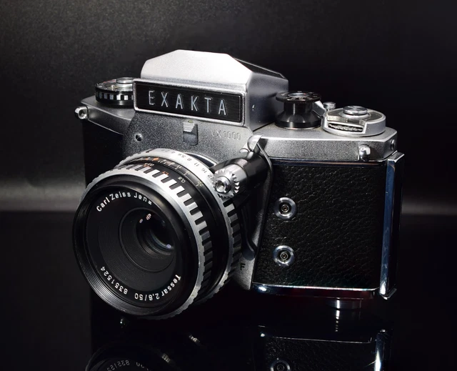 EXAKTA VX1000 35MM Vintage SLR Collector's Camera Carl Zeiss Jena f2.8 ...