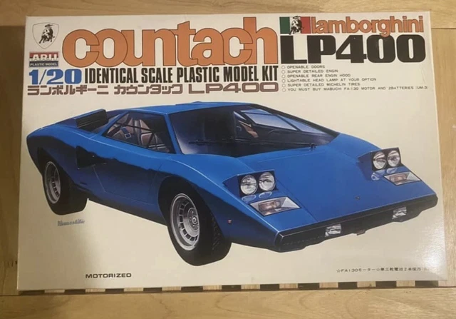 ARII 1/20 SCALE Lamborghini Countach LP400 Motorised Model Kit £129.99 ...