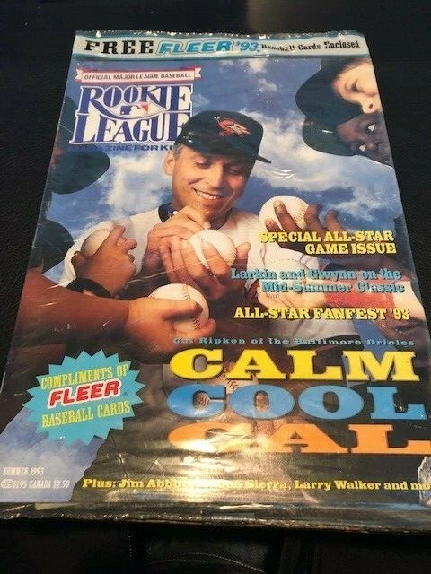 CAL RIPKEN JR. Rare Rookie League Magazine/Calm Cool Cal non ouvert ...