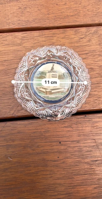 AUSTRALIAN DEPRESSION ERA Dog on the Tucker Box Souvenir Glass Plate ...