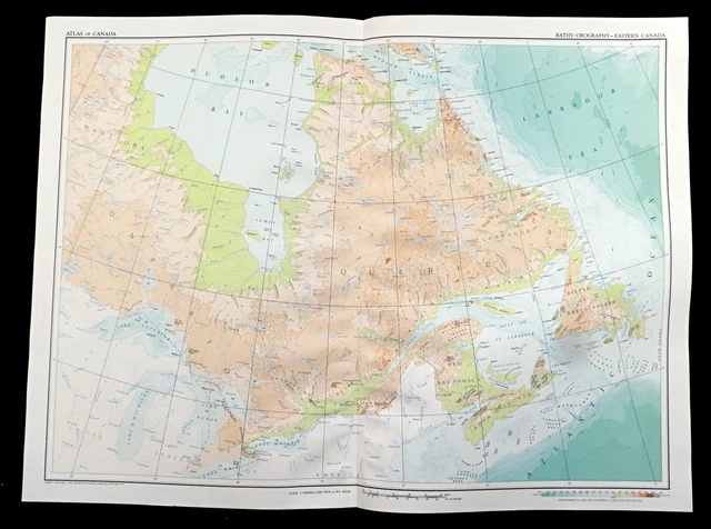 Map Of Eastern Canada IN VENDITA! - PicClick IT
