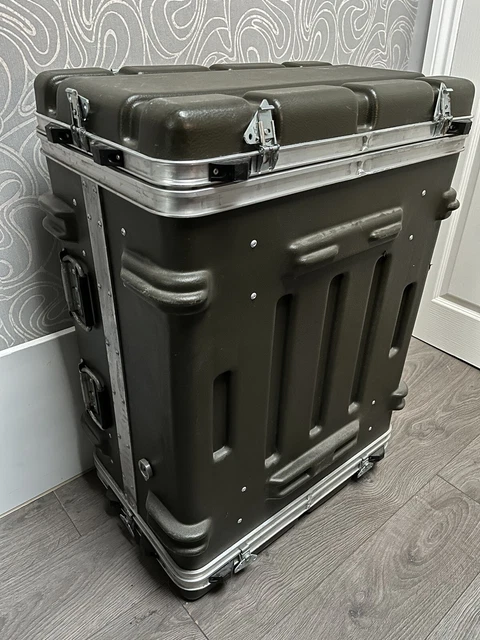 BRITISH ARMY MILITARY MOD Vintage Transport Flight Storage Case Rack ...