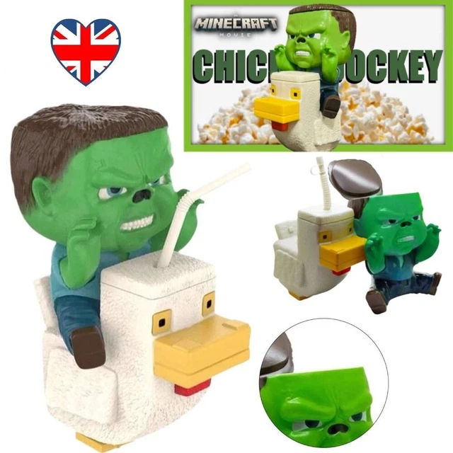 2025 NEW CINEMARK Minecraft Movie Chicken Jockey Popcorn Bucket & Cup ...