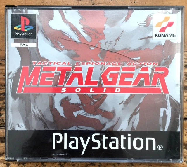 METAL GEAR SOLID 1 Black Label EN BOÎTE SANS NOTICE PS1 PAL FR IN ...