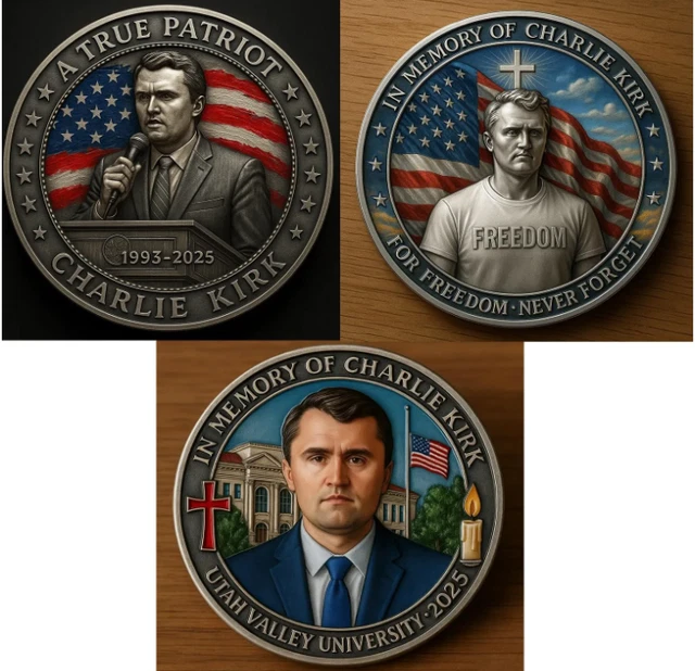 NEW CHARLIE KIRK Memorial Coin-Truth & Freedom Tribute for Fans,Young ...