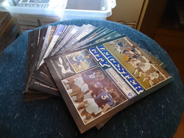 LEICESTER CITY HOME Football Programmes 1975/1976 (Near Complete) All ...