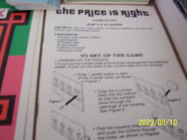 1986 MILTON BRADLEY Price Is Right Game - Complete With Instructions ...