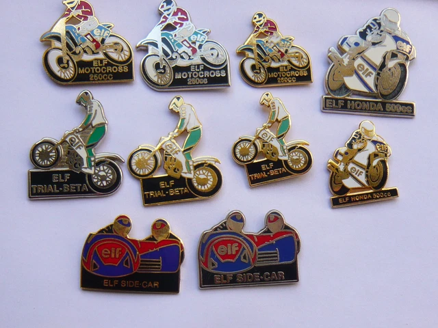 10 PIN S MOTOS SIDE CAR ELF TBQ different EUR 3,00 - PicClick FR