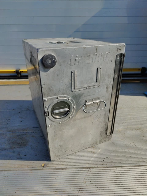 LARGE AIR2000 AIRLINE Aircraft Aluminium Galley Comp Box Upcycle ...