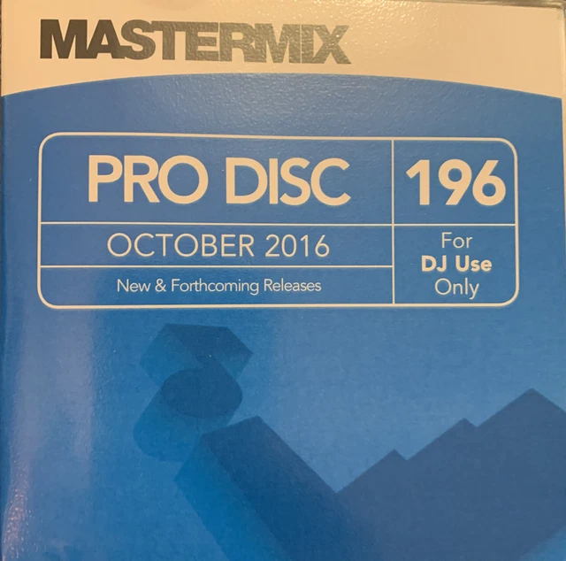 MASTERMIX PRO DISC 196 - October 2016 - CD For DJ Use Only £5.00 ...