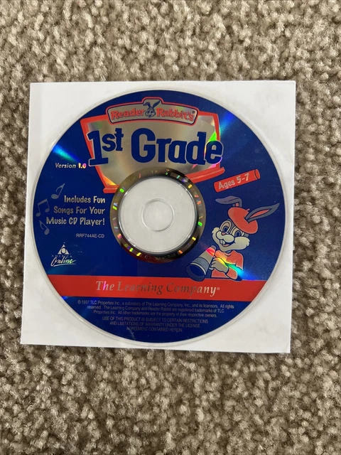 READER RABBIT'S 1ST Grade Ages 5-7 PC/Mac CDROM TLC 1997 game for ...