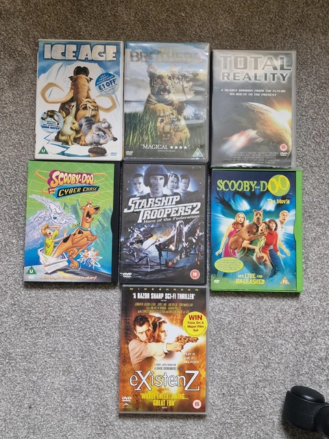 DVD BUNDLE OF 7 (Scooby Doo, Ice Age, Total Reality, The Brothers ...
