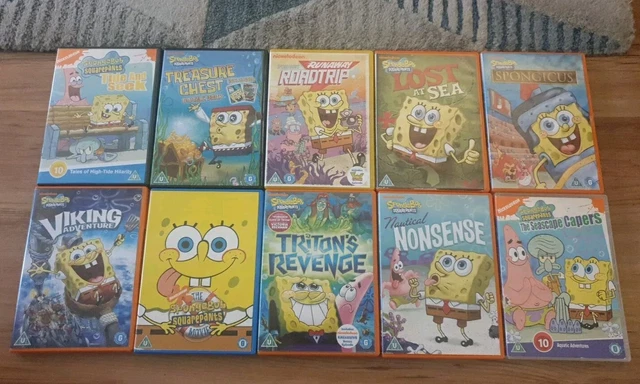 SPONGEBOB SQUAREPANTS DVD Bundle x10 Set 2 £19.99 - PicClick UK