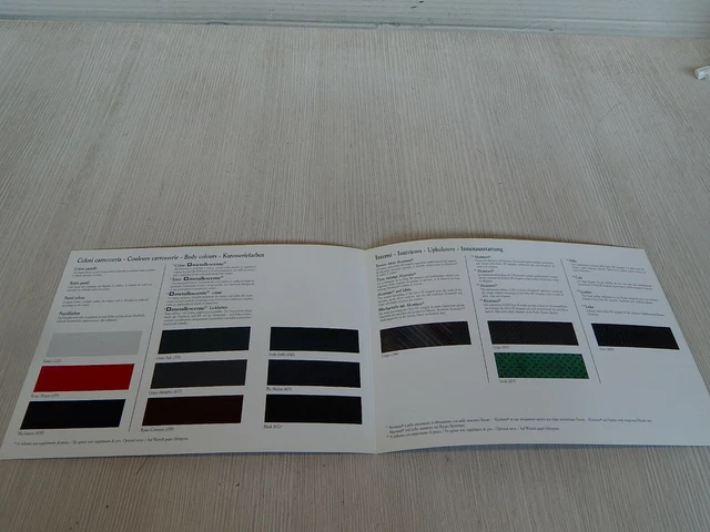 TABELLA CAMPIONARIO COLORI Originale Lancia Delta Hf Integrale ...