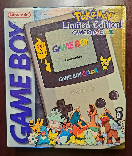 NINTENDO POKEMON LIMITED Edition Game Boy Color RARE SEALED Box Boxed ...