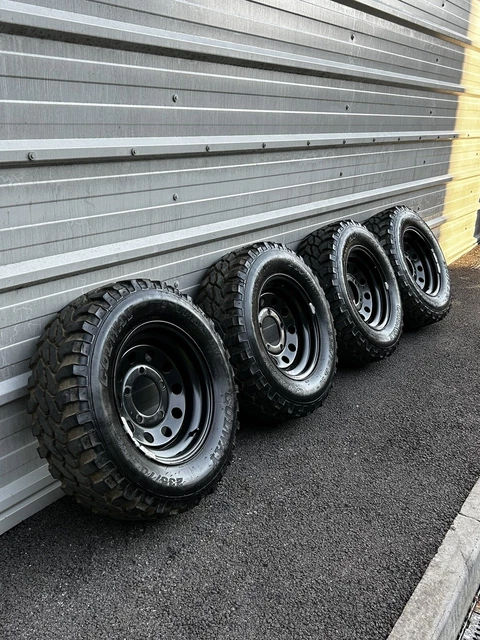 LAND ROVER DEFENDER Series X4 Black Modular Steel Wheels With 235/70/16 ...