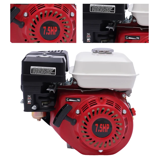 7,5 PS 4-TAKT Motor Benzinmotor Einzylinder Industriemotor Kartmotor Standmotor EUR 120,00 ...