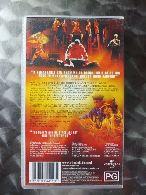 SHAOLIN: WHEEL OF Life - 2000 Live Kung-Fu VHS Video Tape $4.80 ...