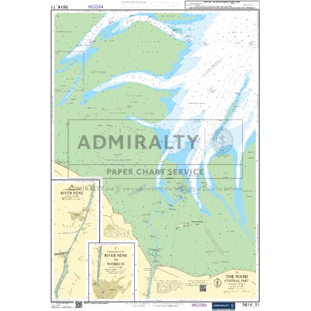 ADMIRALTY SMALL CRAFT Chart 5614_11: The Wash (Central Part) £16.20 ...