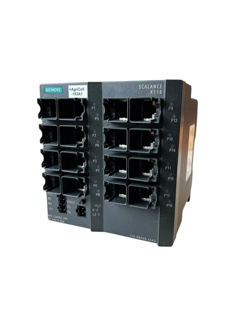 SIEMENS SCALANCE X116 6GK5116-0BA00-2AA3 Unmanaged Ie Switch $436.33 ...