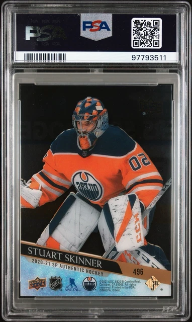 2020-21 UPPER DECK Stuart Skinner Young Guns Rookie Acetate PSA 9 MINT ...