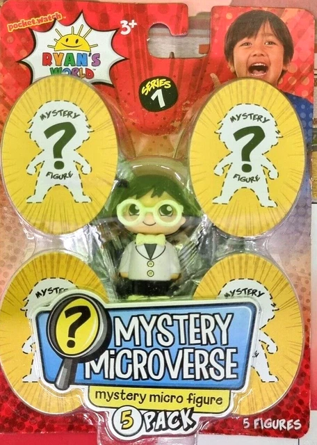 RYAN'S WORLD MYSTERY Microverse Micro Figure 5 Pack Series 1 £9.90 ...