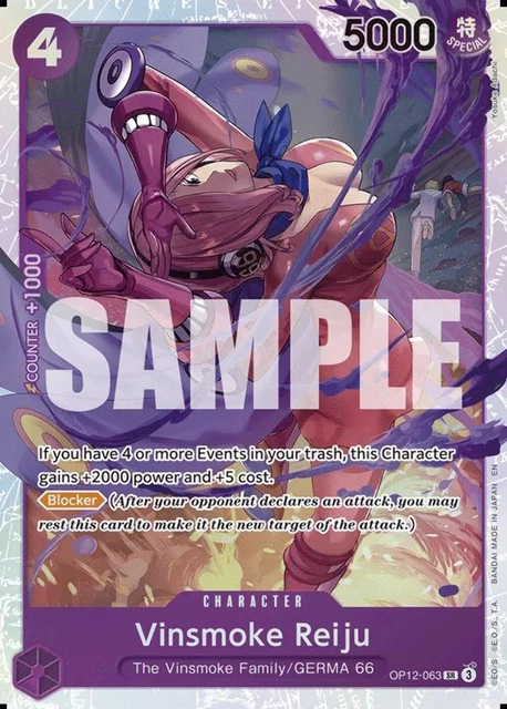 VINSMOKE REIJU OP12-063 SR Legacy of the Master $6.00 - PicClick AU
