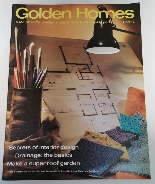MAGAZINE - VINTAGE Golden Homes DIY Marshall Cavendish Encyclopaedia ...