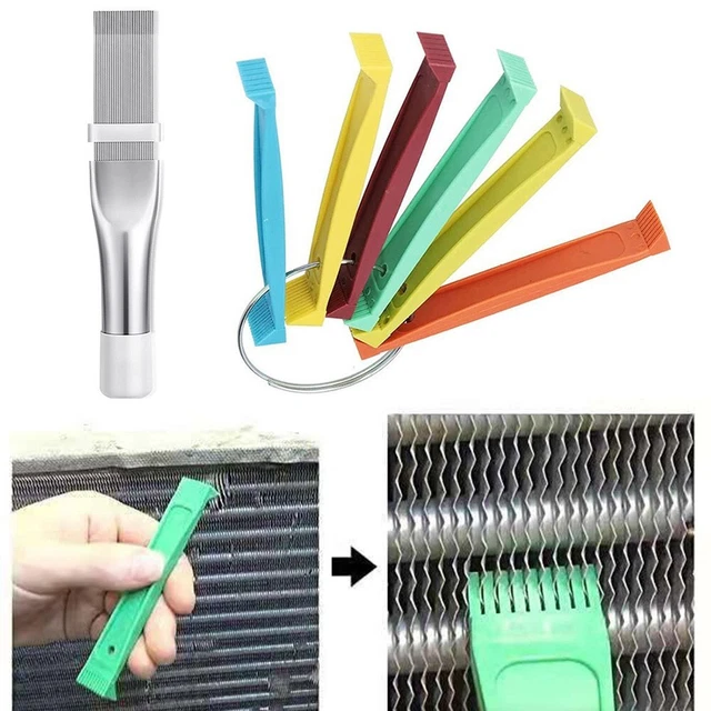 CONDENSER COIL FIN Comb Kit for Straightening Bent Fins and Cleaning ...