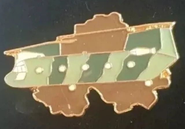 BRITISH ARMY OPERATION Banner Chinook Helicopter Lapel Pin Badge Tie ...