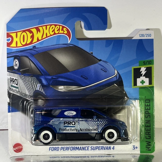 HOT WHEELS FORD Performance Supervan 4 Blue Transit Custom MSRT ...