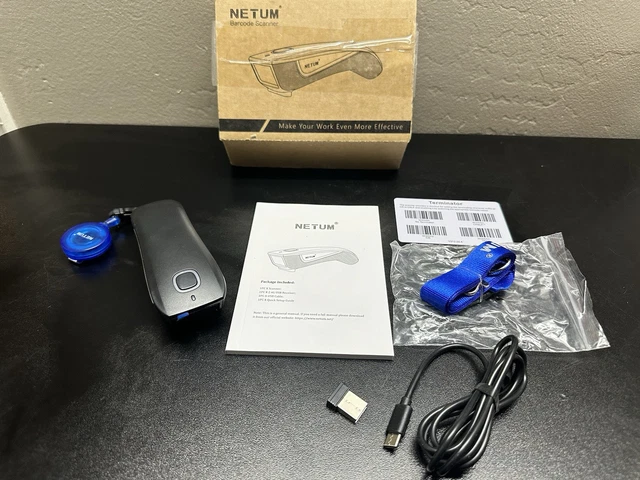 NETUM QR CODE Scanner Mini Barcode Scanner - Bluetooth Compatible ...