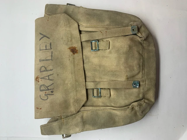 ORIGINAL WW2 BRITISH Army 37 Pattern Small Pack - 1943 Dated £16.00 ...