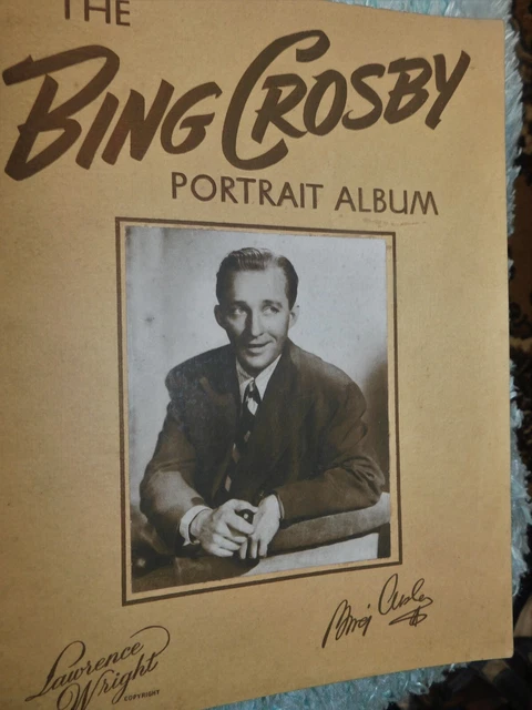 ALBUM RITRATTO ORIGINALE Vintage Bing Crosby Lawrence Wright EUR 2,46 ...