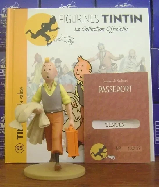 FIGURINE TINTIN COLLECTION Officielle n°95 Tintin à la valise EUR 40,00 ...