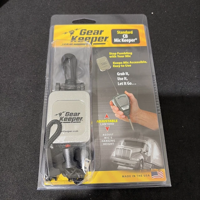 GEAR KEEPER BLACK RT4-4112 28" Retractable CB Radio Microphone Hanger £ ...