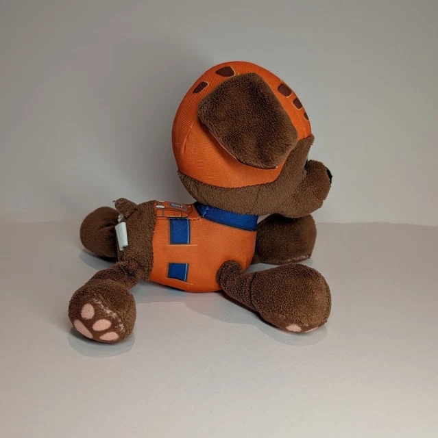 PAW PATROL ZUMA Soft Toy Dog 7" Brown Orange Plush Cuddy Animal Teddy ...
