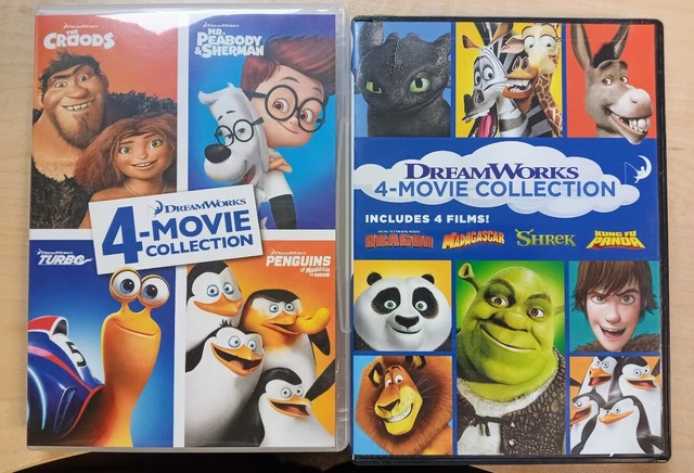 DREAMWORKS 8 - Movie Collection (DVD) Shrek, Turbo, Croods, Panda ...