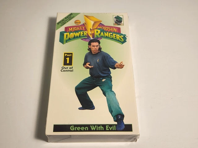 MIGHTY MORPHIN POWER Rangers Green With Evil VHS Movie NEW Sealed £66. ...