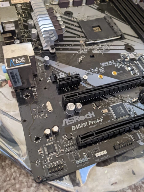 ASROCK B450M PRO4-F AMD Socket AM4 Micro-ATX Motherboard £48.95 ...