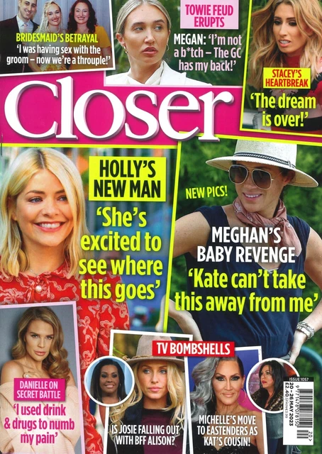 CLOSER MAGAZINE, MEGHAN Markle & Kate, Stacey Solomon, Holly Willoughby ...