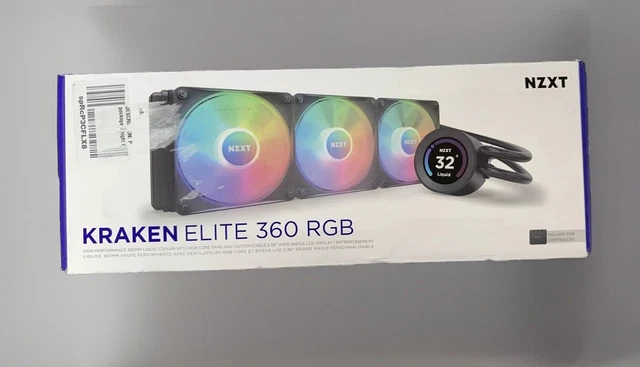 NZXT KRAKEN ELITE 360 RGB AiO Liquid CPU Cooler - Matte Black $129.99 ...