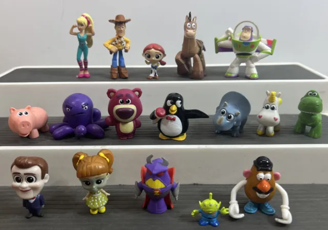 DISNEY PIXAR MINI PVC Character Figures Toy Story Buzz JESSE 1-1.75 ...
