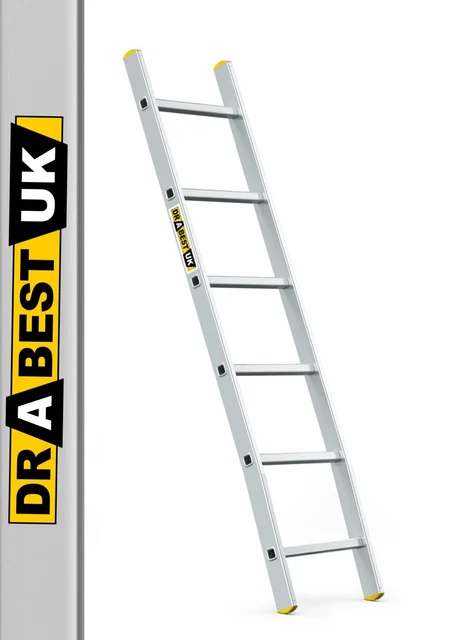 SINGLE SECTION ALUMINIUM Step Ladder Pro - 6 Treads/ Rungs Certificate ...